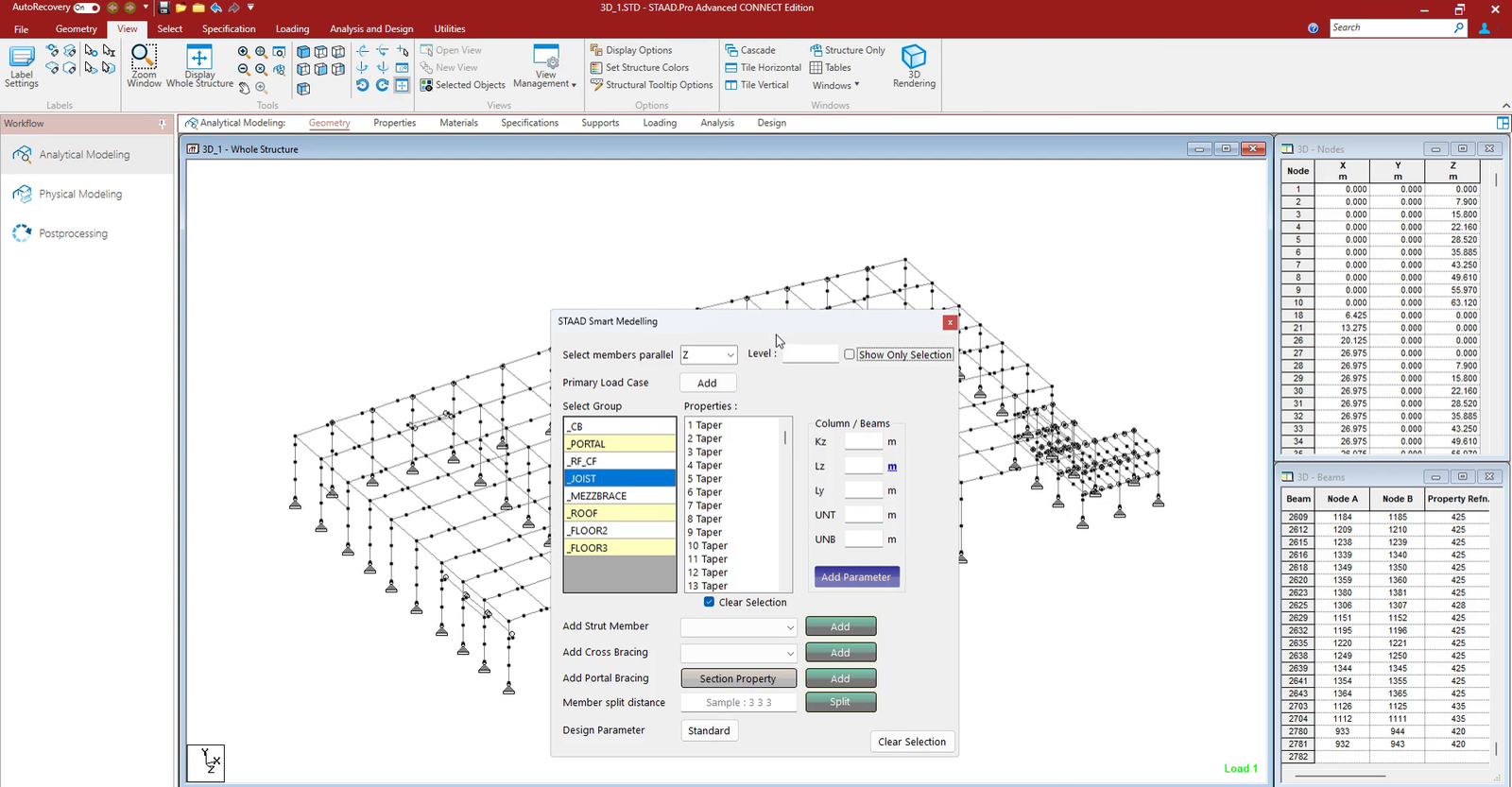 Complete Staad Modelling Like A Pro With Smart Design Parameters 2030